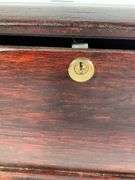 Rectangular Wooden Lockable Chest with Hinged Lid and Internal Tray ...