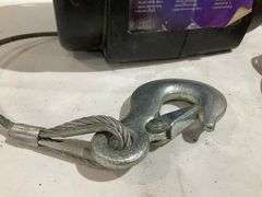 Master Lock 12-Volt Electric Winch with 2,000 lb Capacity - Hash Auctions