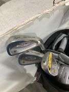 Black and Red Golf Bag With Assorted Dunlop and AMF Golf Clubs - Hash ...