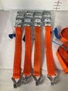 Orange Ratchet Straps with Hooks and Buckles - Hash Auctions