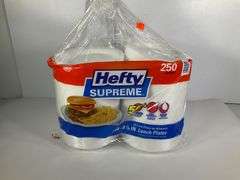 Hefty Supreme 8 7/8-Inch 250-Count Disposable Lunch Plates - Hash Auctions