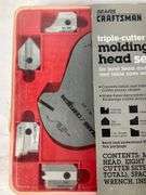 Craftsman Triple-Cutter Molding Head Set, Model 93217 - Hash Auctions