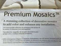 28 Pieces of Premium Mosaics Decorative Tile Sheets - Hash Auctions