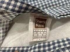 Sherry Kline Reversible Bedding Set with Blue Toile and Checked Designs ...