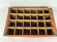 Coca-Cola Branded 24-Slot Beverage Crate, 18×12 - Hash Auctions