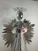 Metal Angel Sculpture with Halo and Decorative Wings, 30” Tall - Hash ...