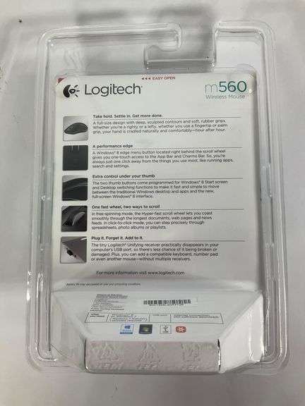 Logitech M560 Wireless Mouse, Silver, in Original Packaging - Hash Auctions