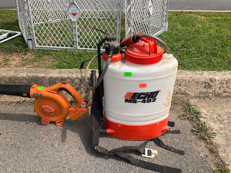Echo MS-40Z Backpack Sprayer and Orange Handheld Blower - Hash Auctions