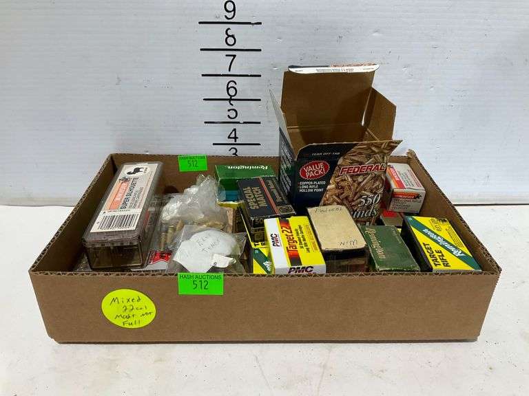 .22 Caliber Ammunition Boxes - Hash Auctions