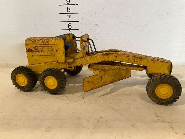 Vintage Yellow Die-Cast Metal Toy Road Grader by Nylint Toys - Hash ...