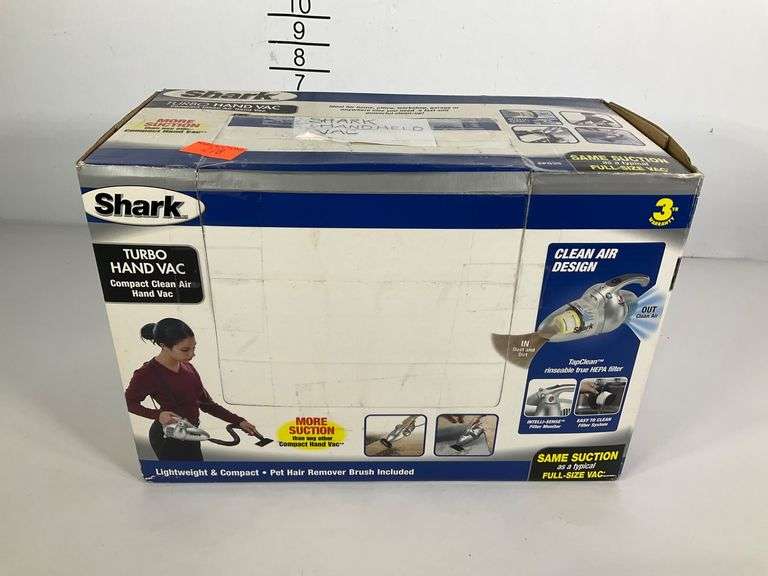 Shark Turbo Hand Vac with Hose and Attachments in Original Box - Hash ...