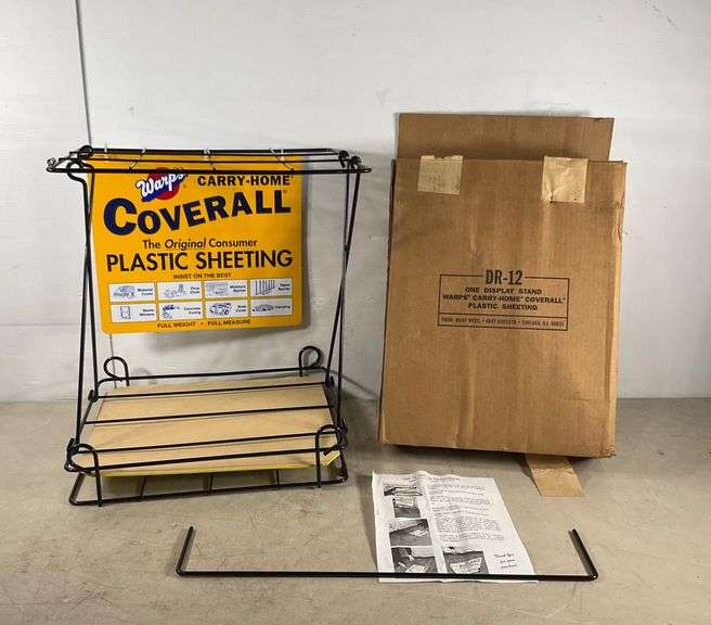 Warp’s DR-12 Display Stand For Carry-Home Coverall Plastic Sheeting ...