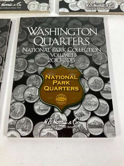 5 H.E. Harris & Co. Washington Quarters Coin Collection Folders - Hash ...