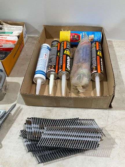 Workshop Supplies Including Adhesives, Fasteners, and Tools - Hash Auctions