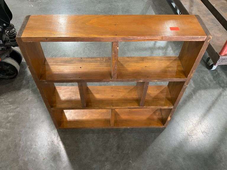 Rectangular Wooden Shelving Unit with Multiple Compartments - Hash Auctions