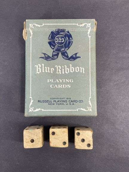 Blue ribbon playing cards 1916 by Russell Playing Card Co and three ...
