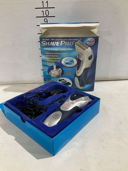 Shave Pro Cordless Rechargeable Wet/Dry Shaver with Dual Blades - Hash ...