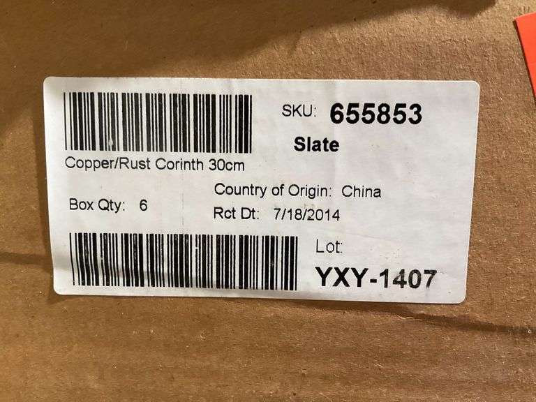 Five Boxes of Rush River Stone Studios Copper/Rust Corinth 30cm Slate ...