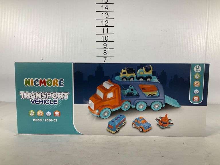Nicmore Transport Vehicle Playset with Carrier Truck and Cars - Hash ...