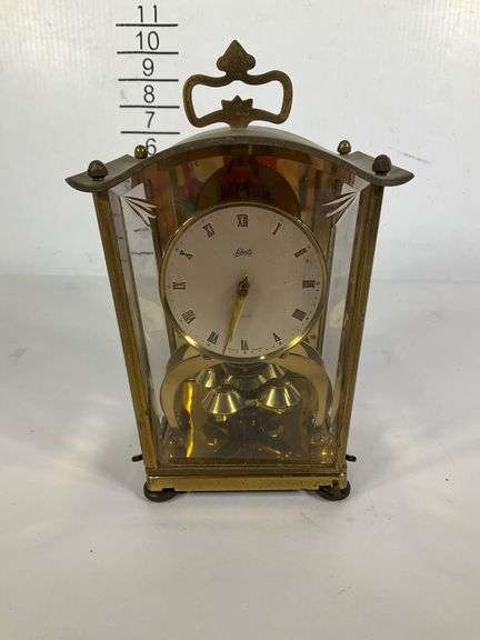 Schatz & Sohne Brass Anniversary Clock with Rotating Pendulum - Hash ...
