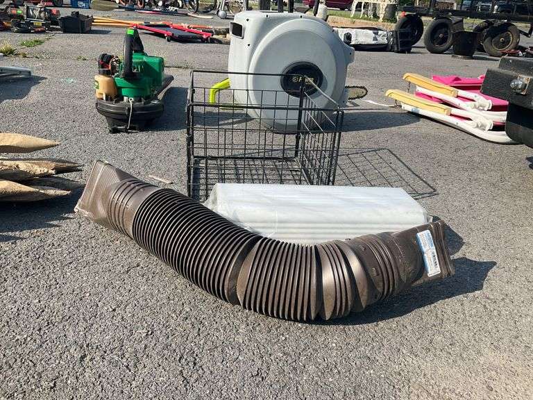 Flexible Drain, Gutter Segment, and Wire Grid Basket - Hash Auctions