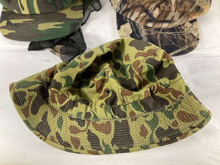 Six Camouflage and Hunting-Themed Caps - Hash Auctions