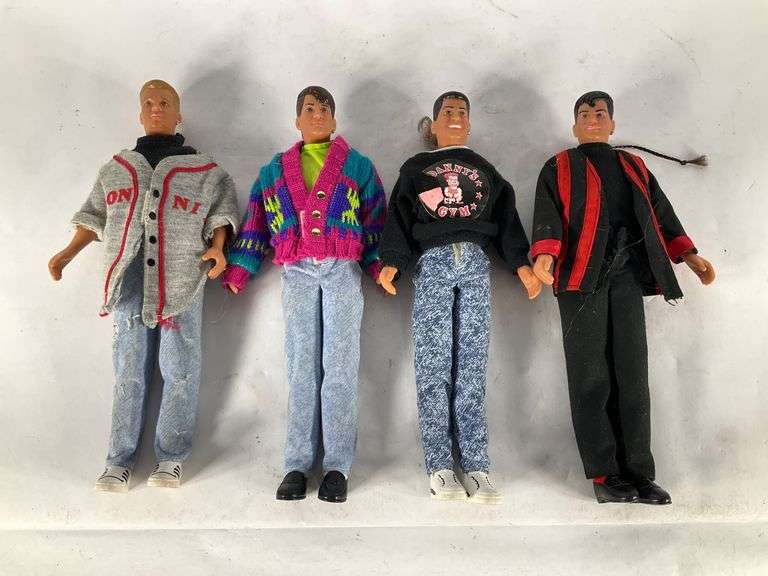 Four New Kids on the Block Dolls with Original Outfits - Hash Auctions