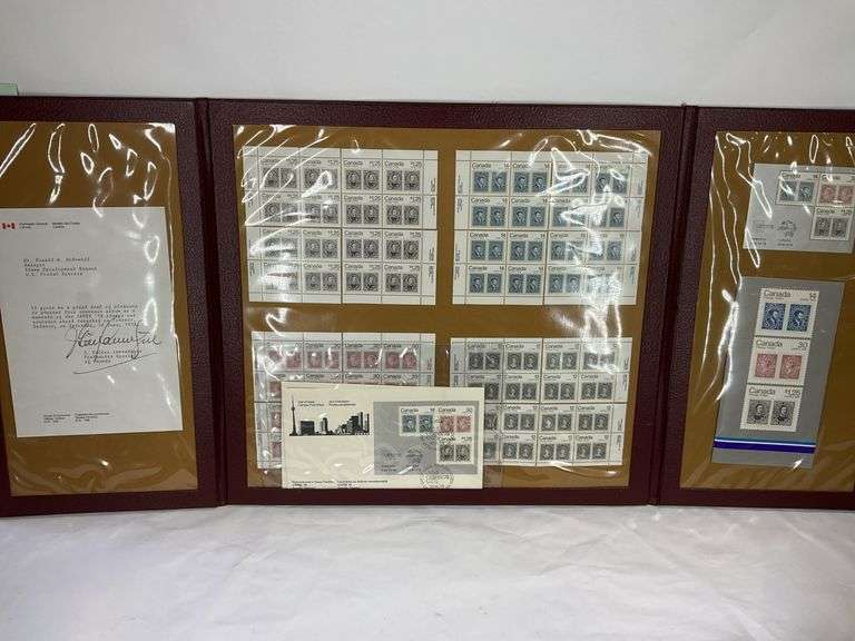 Canadian stamp collection book - Hash Auctions