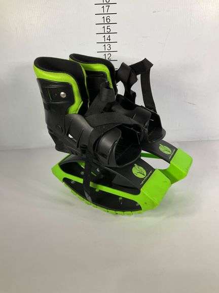 New Bounce Spring-Loaded Jumping Shoes with Green Accents - Hash Auctions