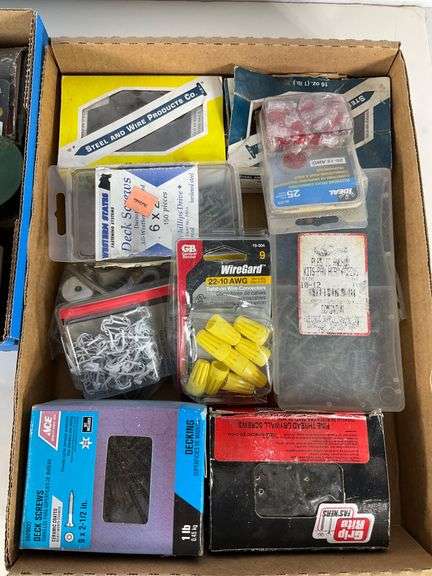 Hardware and Electrical Components in Opened Boxes - Hash Auctions