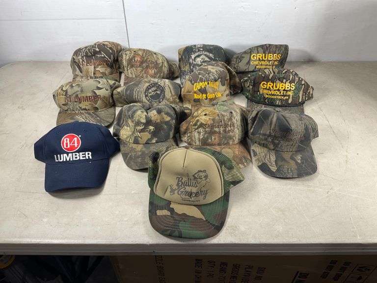 Assorted Logo and Camo Baseball Caps - Hash Auctions