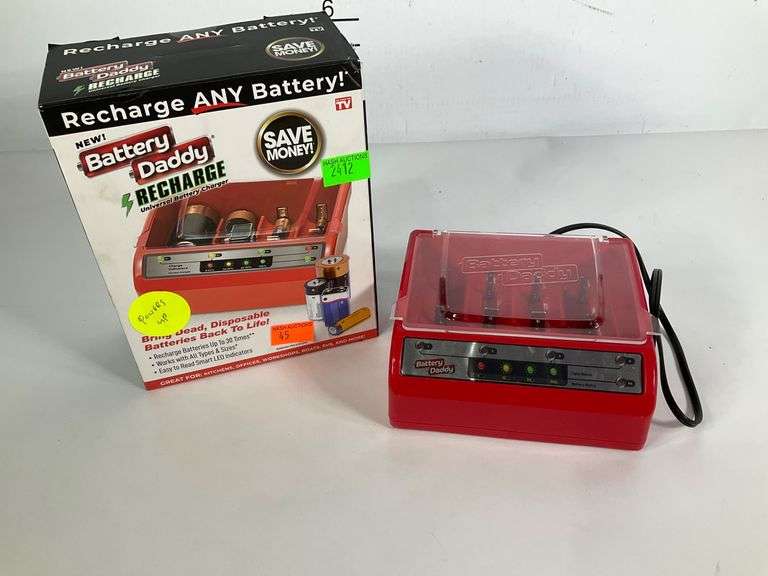 Battery Daddy Recharge Universal Battery Charger With Original ...