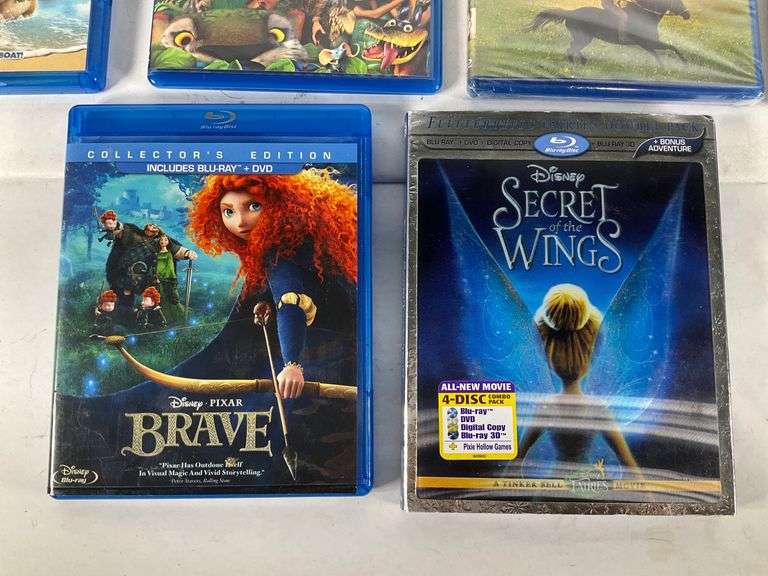 9 Blu-ray Discs Featuring Animated and Family Films - Hash Auctions