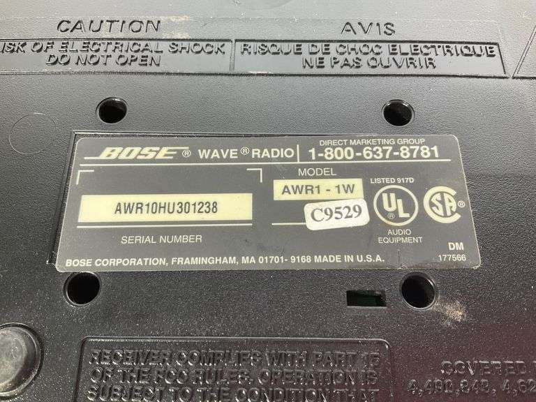 Bose Wave Radio Model AWR1-1W with Digital Display and AM/FM Tuner ...