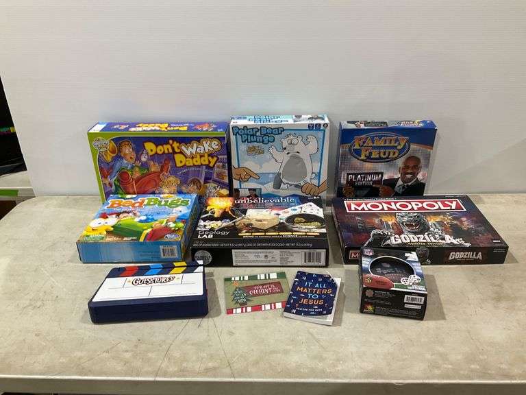 Group Lot of Board Games Featuring Monopoly Godzilla Monster Edition ...