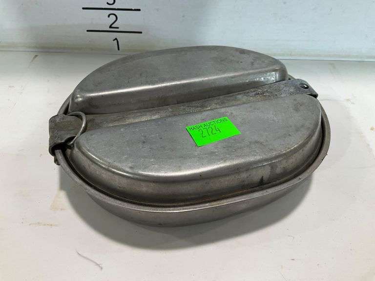 Metal Mess Kit with Hinged Divided Compartments - Hash Auctions