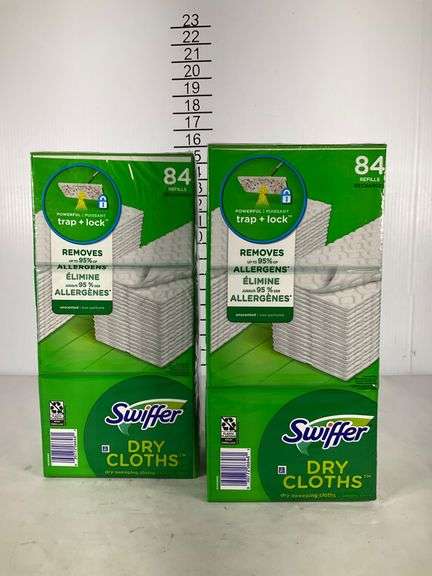 Two Swiffer Dry Cloths with Trap & Lock Technology, 84 Count Each ...