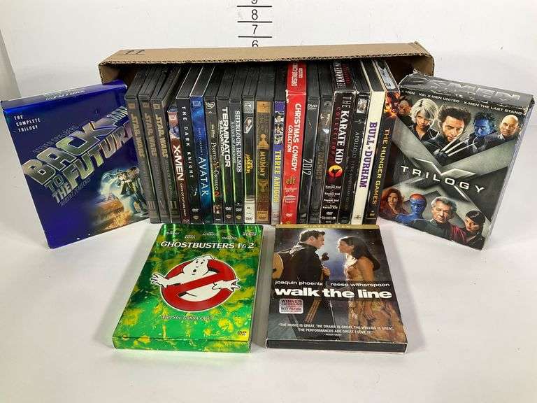 DVD Collection Featuring Movie Sets and Individual Titles - Hash Auctions
