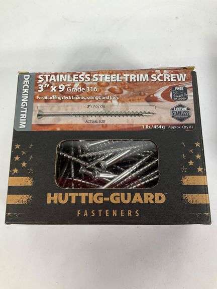 Huttig-Guard Stainless Steel Trim Screws and Huttig-Grip Drywall Screws ...