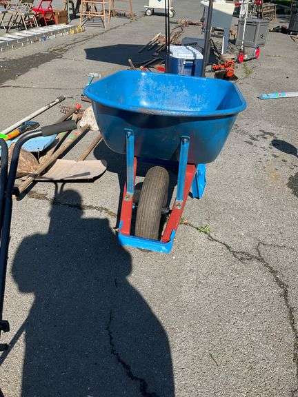Jackson Wheelbarrow with Metal Hopper and Wooden Handles - Hash Auctions