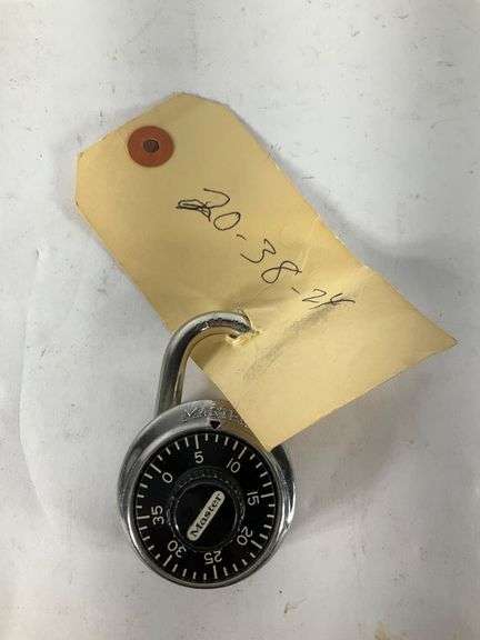 Master Lock Combination Padlock with Black Dial - Hash Auctions