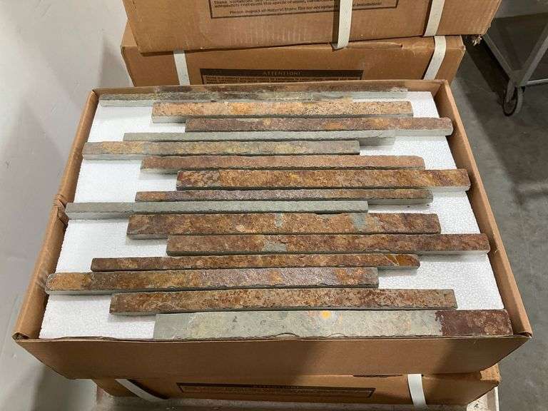 Five Boxes of Rush River Stone Studios Copper/Rust Corinth 30cm Slate ...