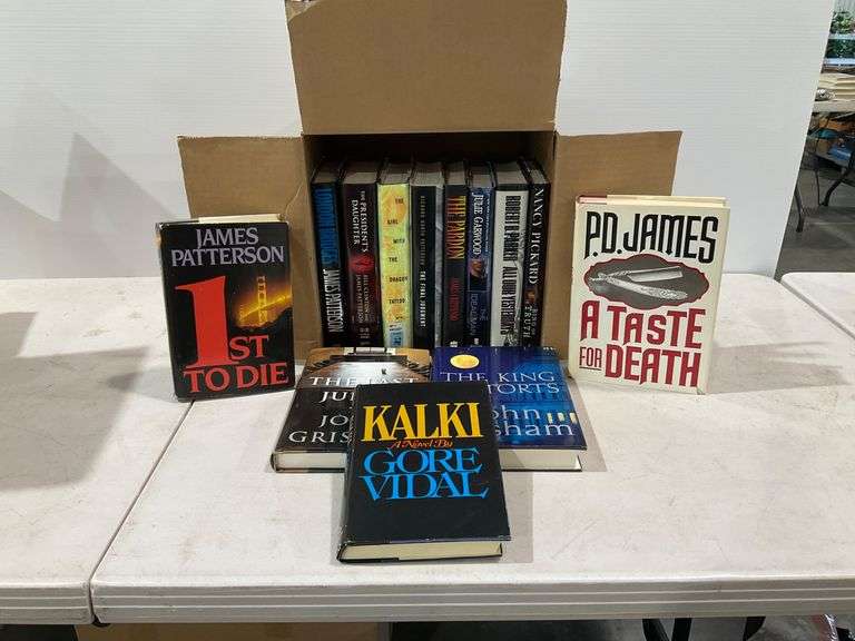 Hardcover Books Featuring James Patterson, John Grisham, and More - Hash Auctions