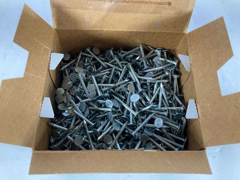 5 lb Box of 1 1/4-Inch Galvanized Roofing Nails - Hash Auctions