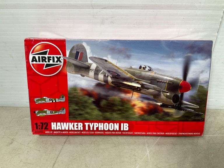 Airfix 1:72 Hawker Typhoon IB Model Kit with Sealed Contents - Hash ...