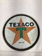 Round Texaco Reg. T.M. Sign, 11x11in - Hash Auctions