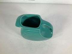 Fiesta Turquoise Disk Pitcher with Embossed Maker’s Mark - Hash Auctions