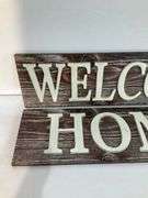 Two Rustic-Style ‘Welcome Home’ Wall Plaques - Hash Auctions