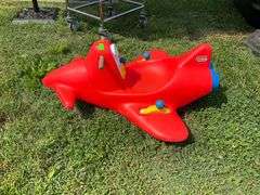 Little Tikes Red Plastic Airplane Rocker - Hash Auctions