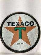 Round Texaco Reg. T.M. Sign, 11x11in - Hash Auctions